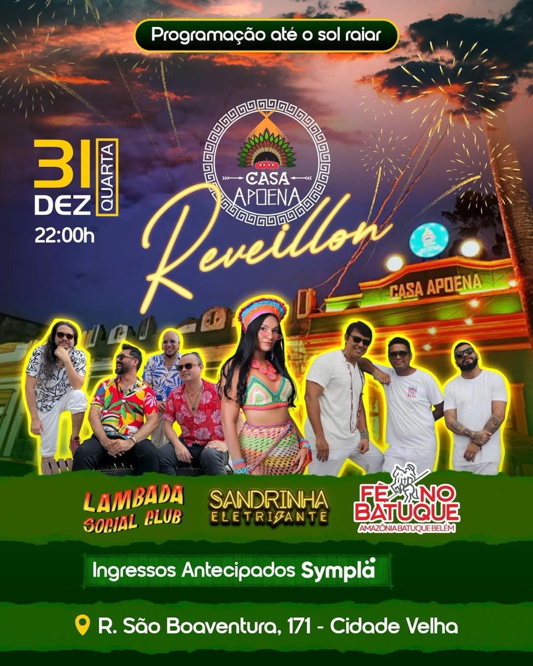 TOP 10: Os Réveillons que prometem bombar em Belém