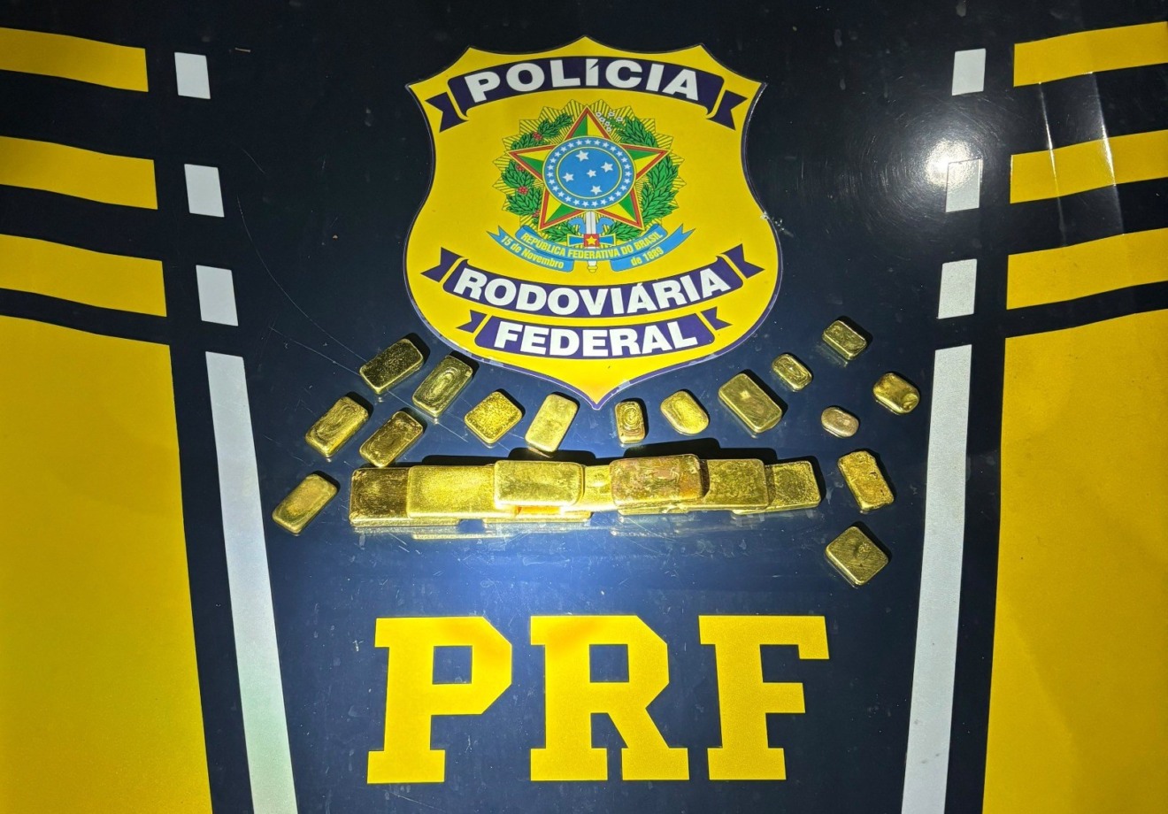 Carga de ouro sem documentação é apreendida pela PRF no Pará